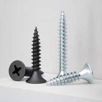 China Black Gray Phosphated Fine Thread Self Tapping Drywall Screw for Drywall Installation for sale