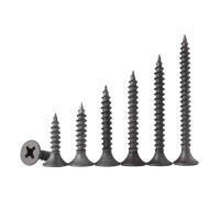 China Black Gray Phosphated Fine Thread Self Tapping Drywall Screw for Drywall Installation for sale