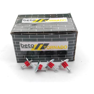 China Direct Supply Power Actuated Concrete Nails with Flat Head and 25mm Washer Diameter for sale