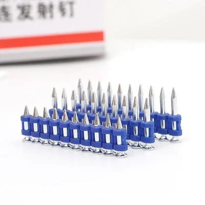 China Flat Head Concrete Nails for Gas Nail Gun Plastic Collated Distributor for sale