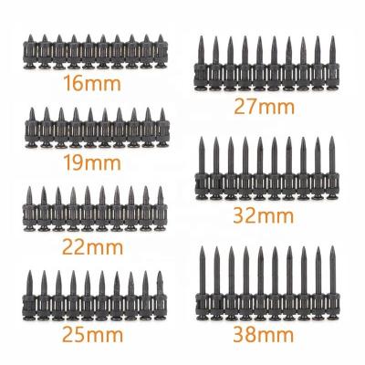 China 3.0mm Shank Diameter Black Tape Gas Concrete Nails for Construction 16-38mm Length for sale