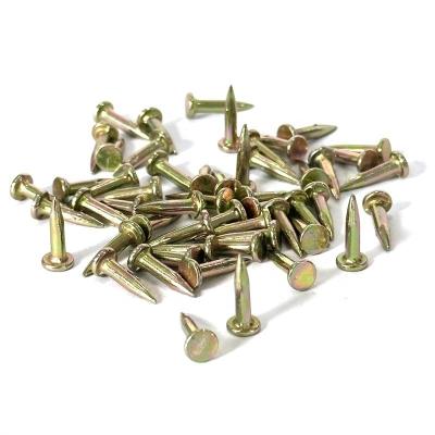 China Smooth Shank Concrete Nails 3.0x16mm in Yellow Galvanized for Construction Materials for sale