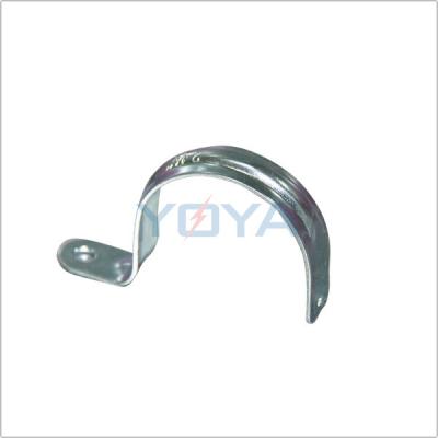 China EMT Conduit Pipe Fittings , Galvanized Steel One Hole Conduit Strap for sale