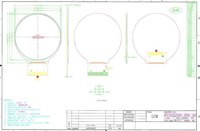 2.8 Inch LCD Modules Round Display Mini TFT LCD Display Square Round Circular TFT LCD Module