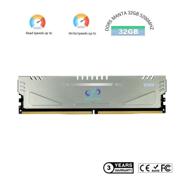 Compatible All Computer DDR5 Udimm 32GB 5200MHz RAM Memory for Desktop