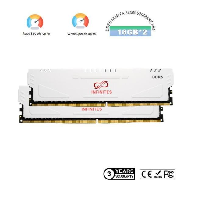 Compatible All Computer DDR5 Udimm 32GB 5200MHz RAM Memory for Desktop
