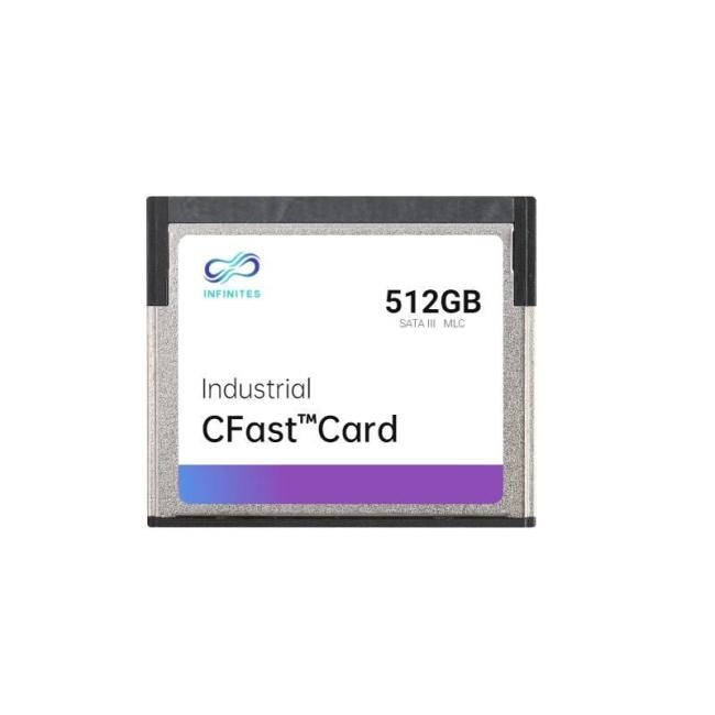 Industrial Cfast Card Hi-Speed 16GB PATA, If35, 4GB, SLC Flash, 0° C to 70° C Small Size Sturdy and Durable High Reliability