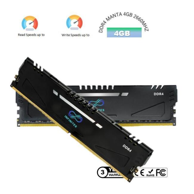 Hot Selling Manta DDR RAM 4GB 8GB 2666MHz 3200 3600 RAM DDR4 Internal Memory RAM DDR3 for Desktop Manta 2666MHz 4GB