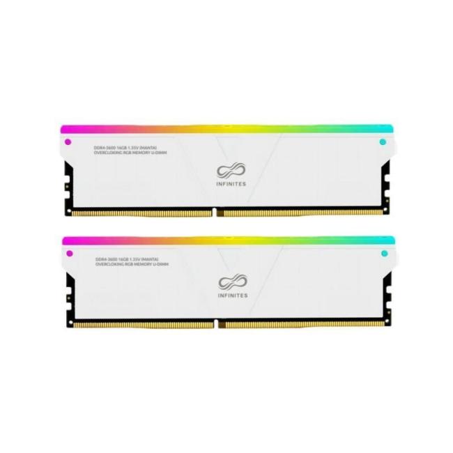 Infinites Memory Solution DDR4 288pin 16GB 3600MHz Udimm PC-28800 1.35V Non Ecc Gen 4 RGB Gameing Memory Stick