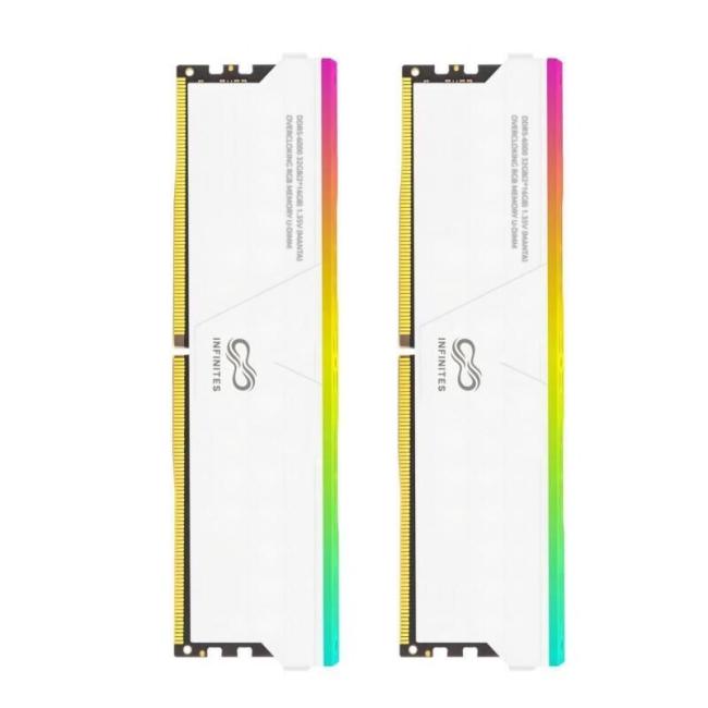 Infinites Memory Solution DDR5 288pin 16GB 3600MHz (2*16G) Udimm PC-48000 1.1V Non Ecc Gen 5 RGB Gameing Memory Stick Overclocked Memory Kits