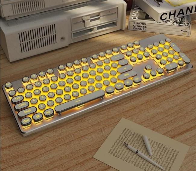Retro Punk Mechanical RGB Keyboard Cool Keyboard