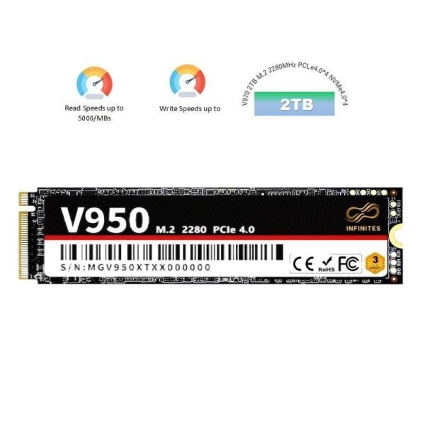 Quality 1GB M.2 2280MHz Pcle4.0*4 Nvme Internal SSD Drives 5000MB/S ODM for sale