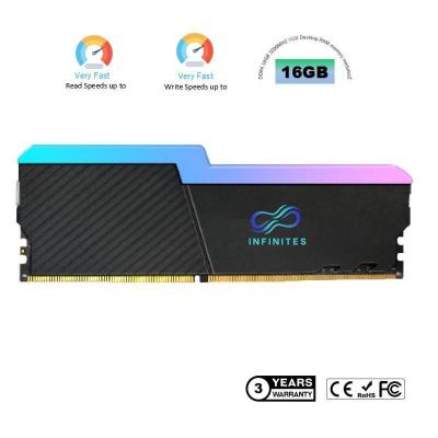 中国 高容量RAM 16GB DDR 4 3200 RGBライト付きコンピュータRAM 16GB DDR4 販売のため