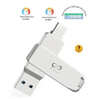 China OEM Dual Interface USB C+USB3.2  256GB USB Flash Drive Wide Compatibility for sale