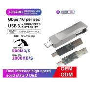 China Customizable Usb C Memory Stick 1tb SATA And Nvme Interface Flash Memory Devices for sale