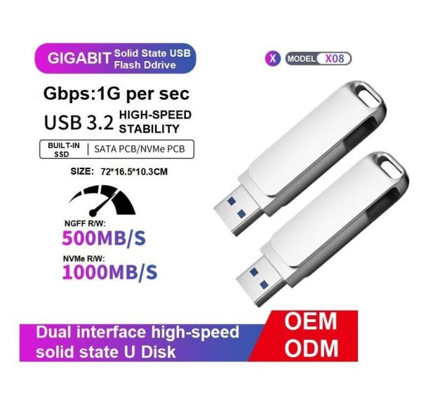 Bulk X07 Portable USB C Flash Drive 1tb Memory Stick Support PC Smart TV