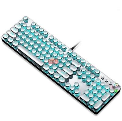 China Retro Punk Mechanical RGB Gaming Keyboard Cool 36 Dazzling Lighting Effects for sale