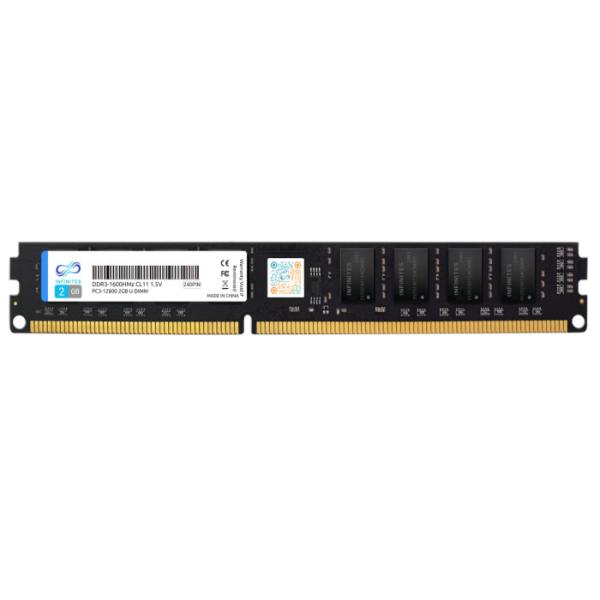Quality PC-12800 1600MHz UDIMM 2GB DDR3 Desktop Memory Module Low Power Consumption for sale