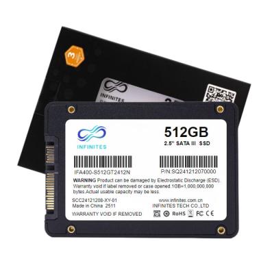 Quality 6Gb/S 2.5'' SSD SATA III 512GB Up To 550 MB/S Speed Low Power Consumption for sale