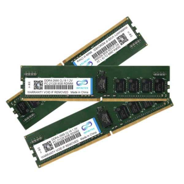Μνήμη διακομιστή INFINITES DDR4 2666MHz R-DIMM 8GB Αρχικά τσιπ Kingtiger Ημιαγωγός εξοπλισμός Σταθερή απόδοση για υψηλή ταχύτητα μεταφοράς δεδομένων