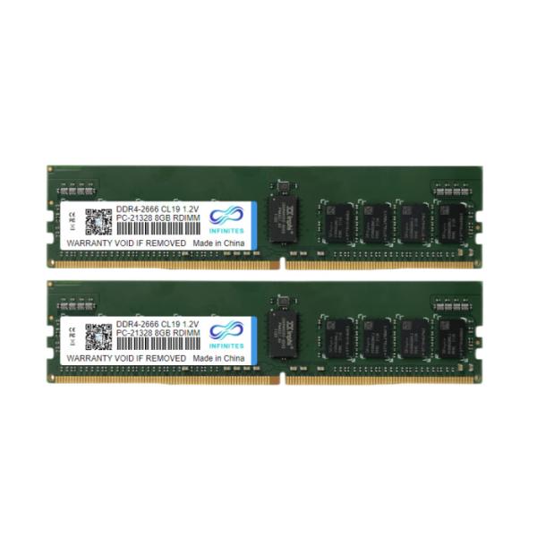 Μνήμη διακομιστή INFINITES DDR4 2666MHz R-DIMM 8GB Αρχικά τσιπ Kingtiger Ημιαγωγός εξοπλισμός Σταθερή απόδοση για υψηλή ταχύτητα μεταφοράς δεδομένων