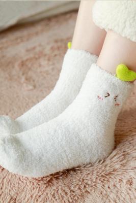 China High warmth anti slip cosy winter home socks for children for sale