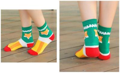 China Top quality wholesale lovely cartoon design custom colorful mid calf cotton socks for school girls for sale