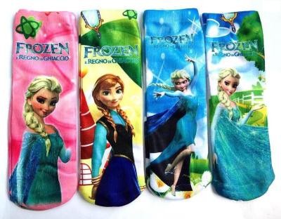 China Custom 3D cartoon printing sublimation OEM knitted mid calf tube cotton socks for sale