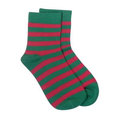 China High quality OEM classic striped design knitted mid calf bamboo socks for businessmen for sale