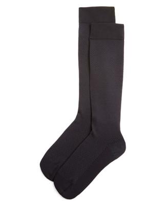 China Waffle Knit Knee High Compression Men Socks for sale