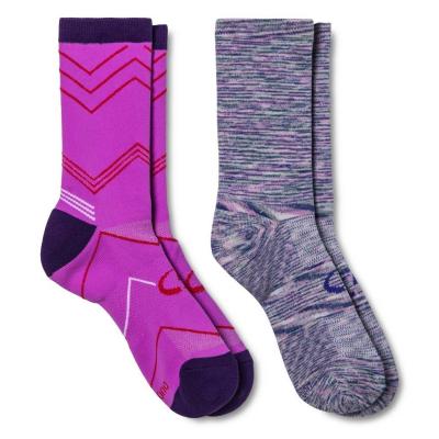 China Women's Training Crew Polyester Spandex Socks for sale