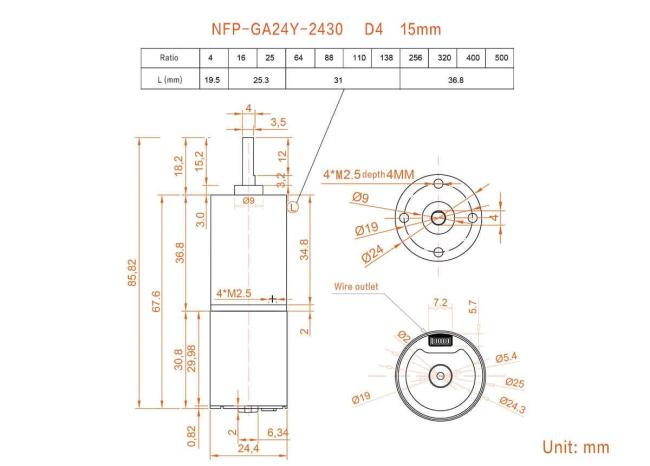 NFP-GA24Y-2430-12v-dc-reversible-electric-gear-motor