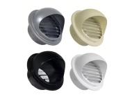Quality 100mm Black Spherical outdoor grills for air intake or exhaust through the for sale
