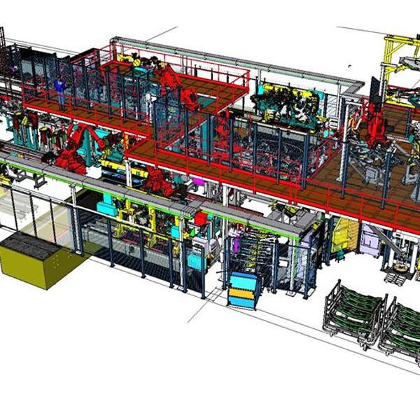Integrated Body Shop And Assembly Shop Robotics Automation Solution Automotive Production Line Turn Key Project