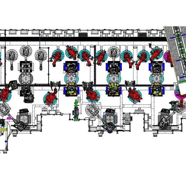 Integrated Body Shop And Assembly Shop Robotics Automation Solution Automotive Production Line Turn Key Project