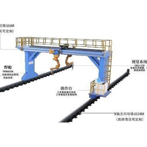 Quality Intelligent Welding Robot System With Gantry 7th 8th 9th Axis 2 Robots Smart for sale