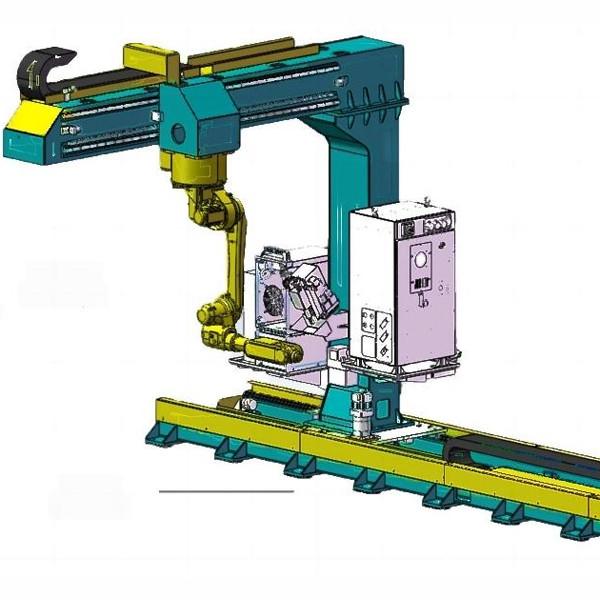 Quality Intelligent Welding Robot System With Gantry 7th 8th 9th Axis 2 Robots Smart for sale