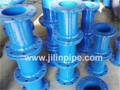 China Ductile iron pipe fittings, double flanged short pieces for sale