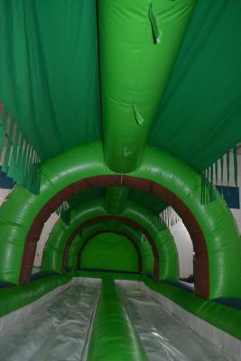 中国 Green Tree Cartoon Outdoor Inflatable Water Slide For Sliding Game 販売のため