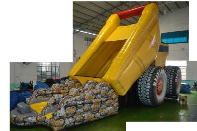 中国 フォークリフト ヤードの黄色のための石を印刷する巨大な水スライド 販売のため
