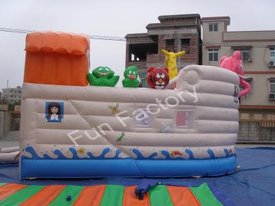 China Castelo de salto da casa inflável comercial amusing do salto no branco à venda