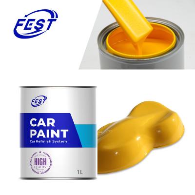 Cina Alto rendimento 1K basecoat colore giallo 10-12 metri quadrati per litro copertura in vendita