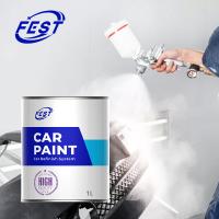 China 1K Solid Colors Automotive Paint Durable High Gloss Basecoat 1L for sale