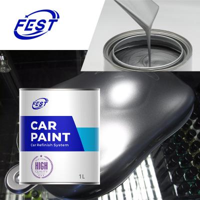 Cina Marchio Fest Alto livello di qualità 1K basecoat utilizzato per la riparazione di vernice auto Vernice argento in vendita