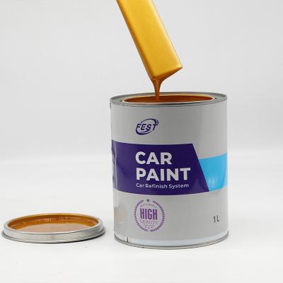 Cina Alto rendimento 1K basecoat colore giallo 10-12 metri quadrati per litro copertura in vendita