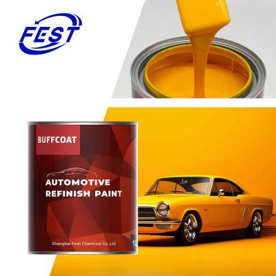 Cina Al dettaglio 1K Colori solidi Vernice gialla Vernice auto Vernice a spruzzo in vendita