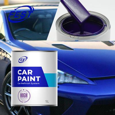 Cina 1k Base Coat Blue Auto Paint Refinishing Supplies in vendita