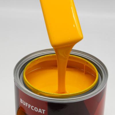 Cina Colore solido 1k Basecoat Vernice auto giallo Vernice a spray per auto in vendita