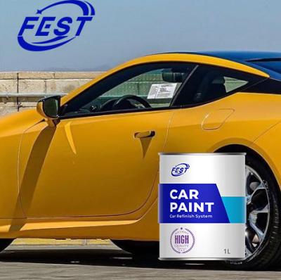 Cina Alto rendimento 1K basecoat colore giallo 10-12 metri quadrati per litro copertura in vendita