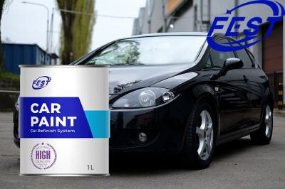 China Revestimento de carroceria de automóveis Tinta de carro 1K Preta Cor Sólida Metallica PU Topcoat para Reparação de Auto Refinish à venda